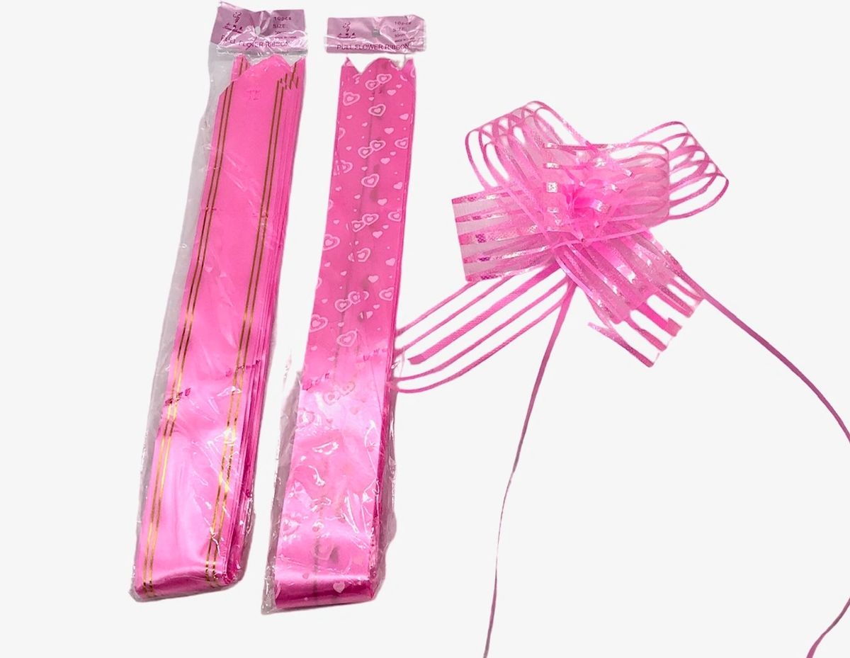 2" Pink Pull Ribbon (10pcs) JH18520