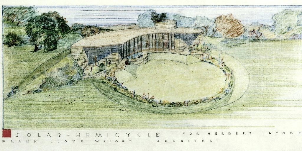 Frank Lloyd Wright Solar Hemicycle Drawings Solar Hemicycle: Frank