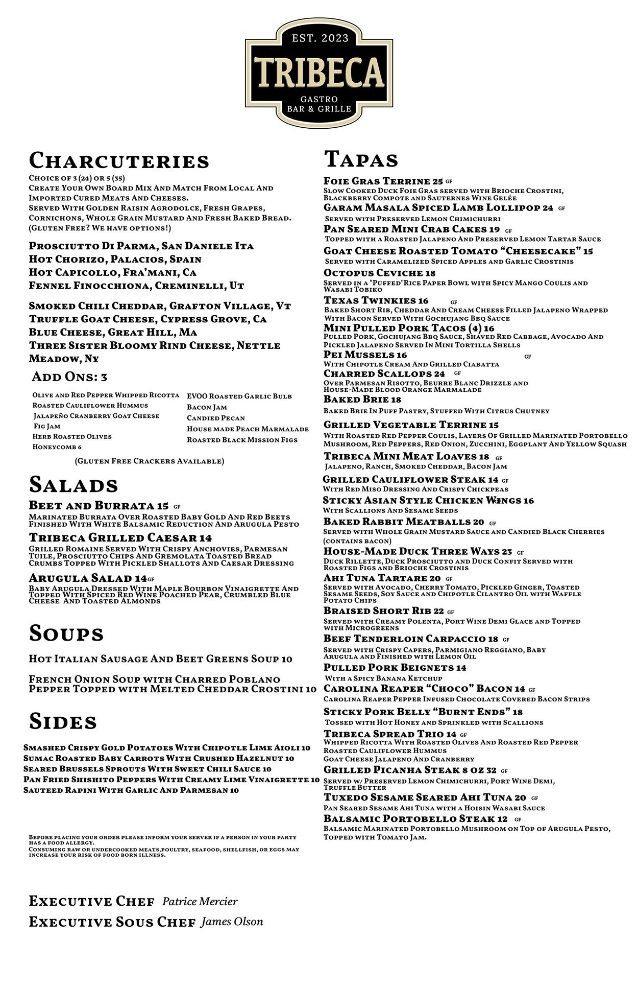 Our Menus - Images