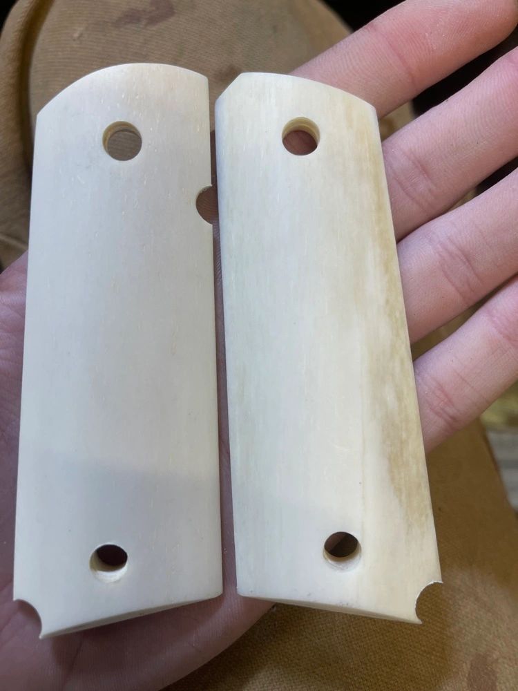 1911 giraffe bone grips custom order