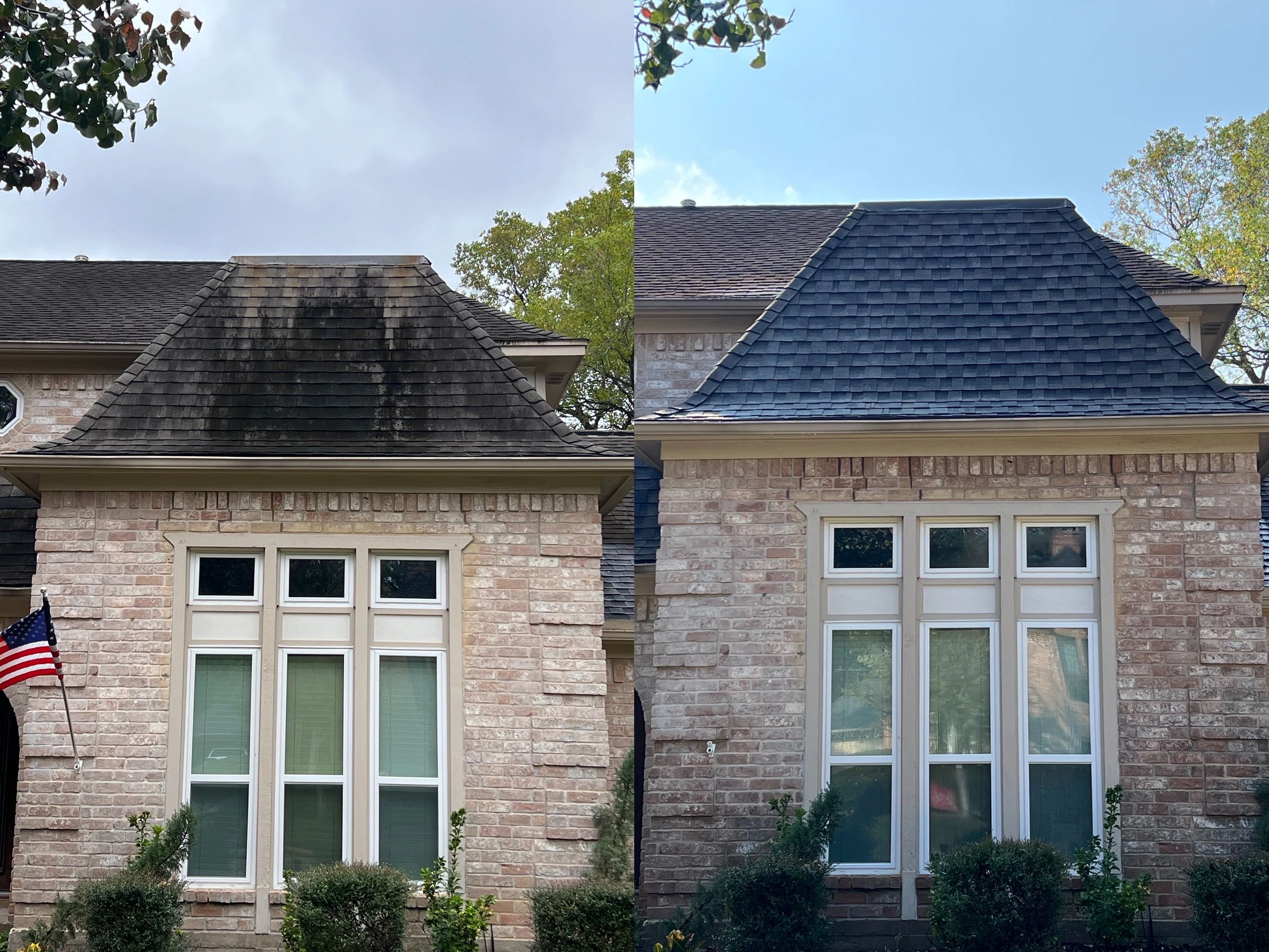 Before After Roof Wash