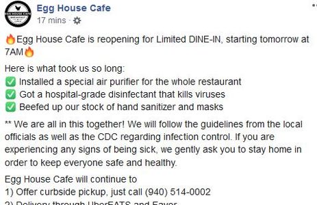 Best Breakfast in Denton - Egg House Cafe