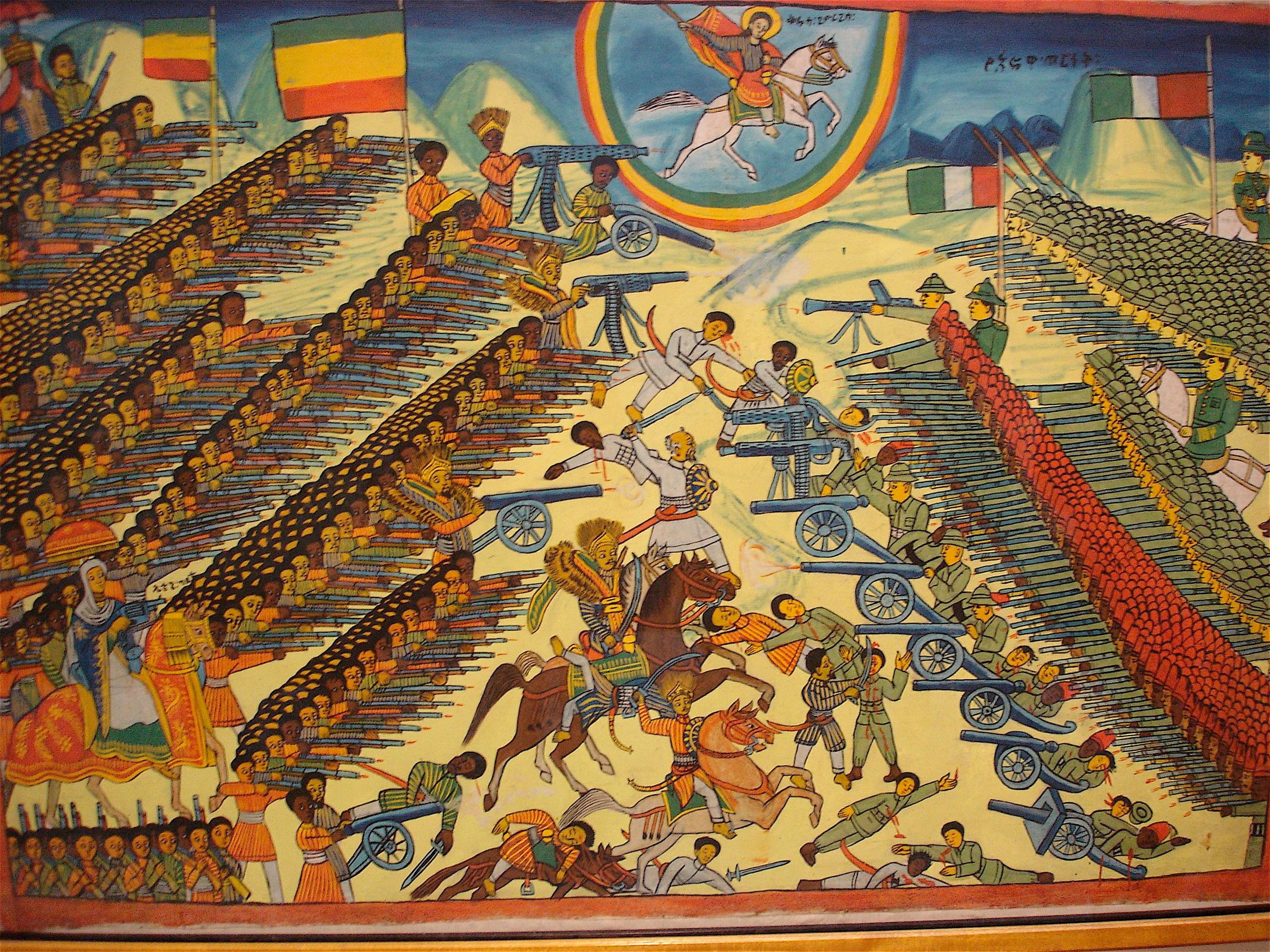 Ethiopian Defeat of the Italian Army at the Battle of Adwa, 1896