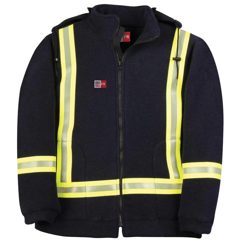 Big Bill Thermal FR Jacket Liner with Reflective Tape - Navy; Style ...