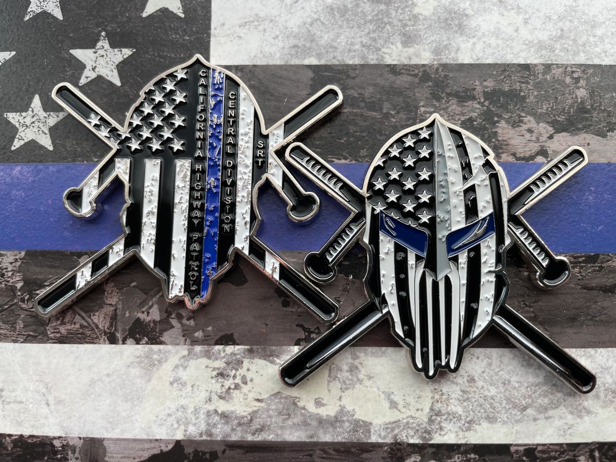 SRT Crossed Batons Challenge Coin