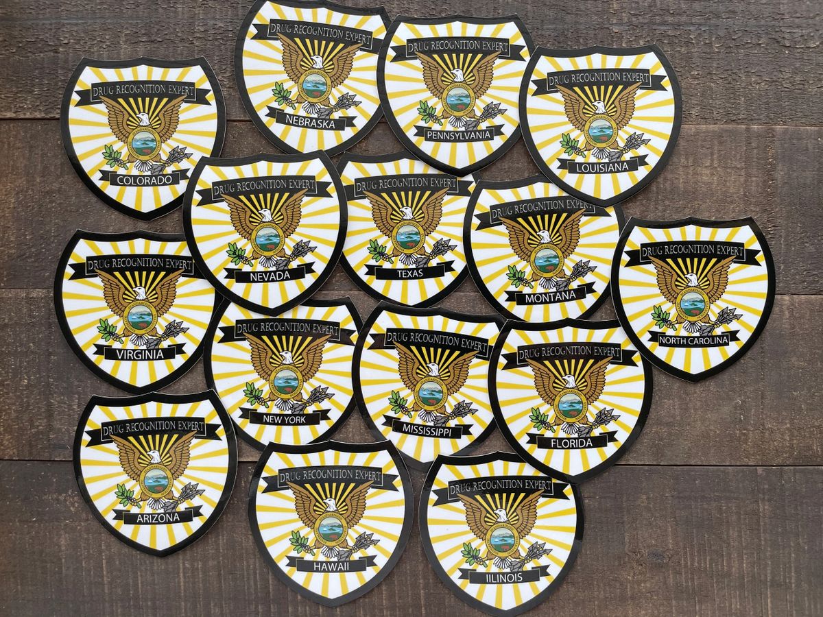 DRE State(s) Sticker (3X3")