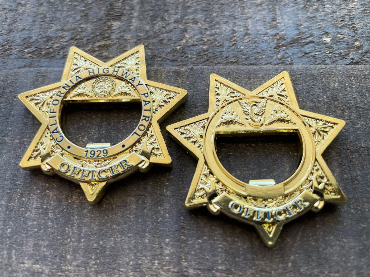 CHP Star Badge Cap Opener Challenge Coin