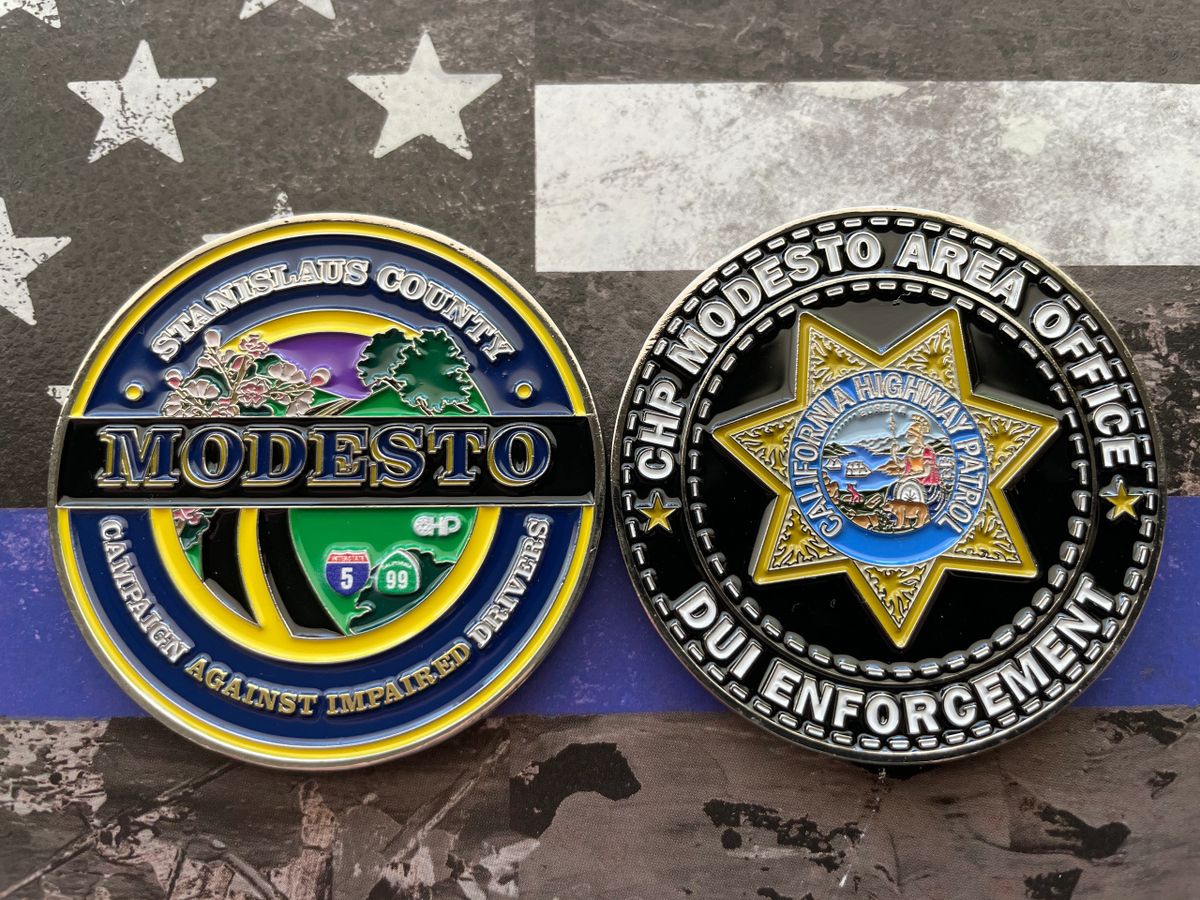 CHP DUI Challenge Coin (Modesto Area)