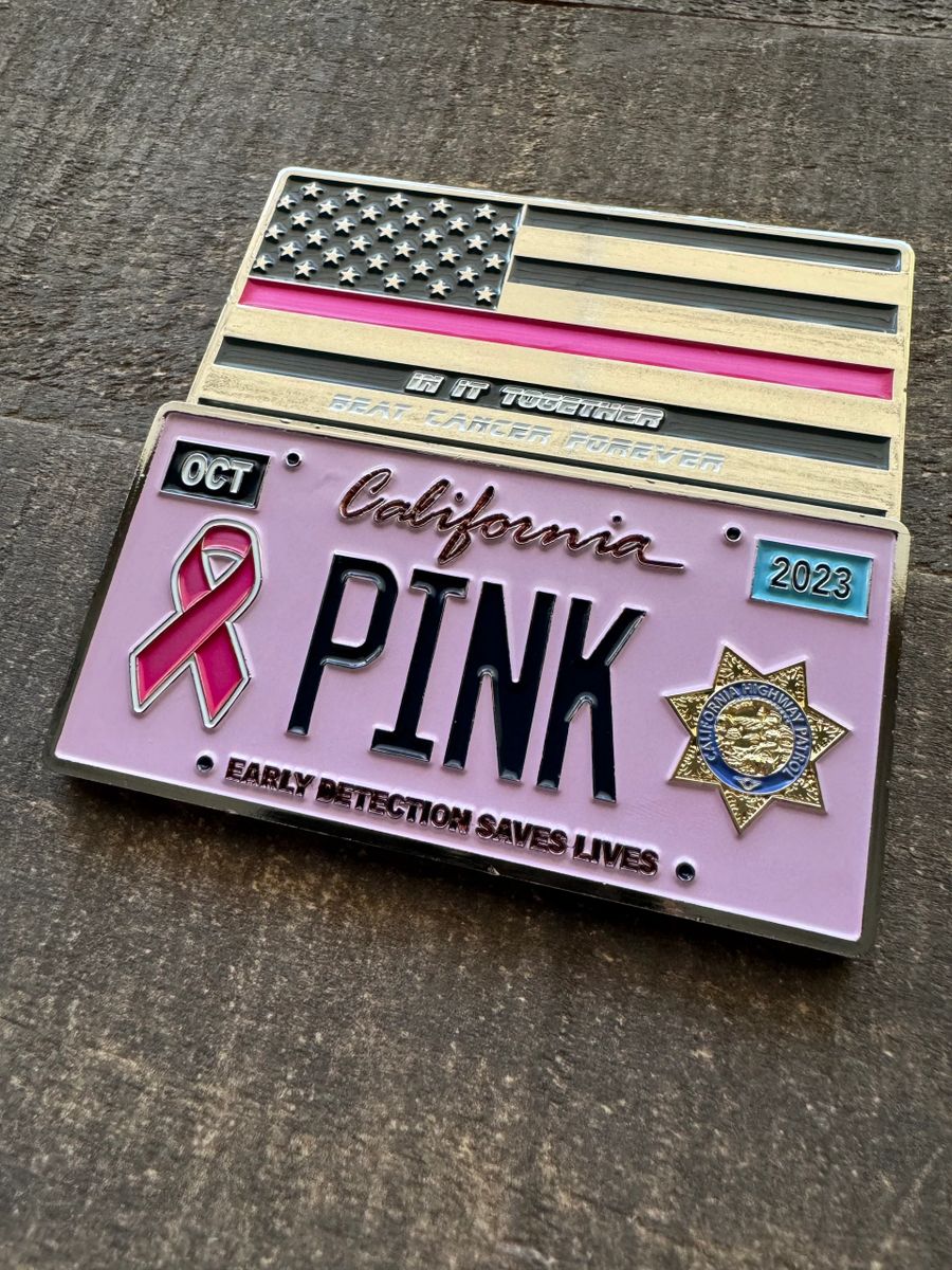 2023 Cancer Support License Plate Challenge Coin