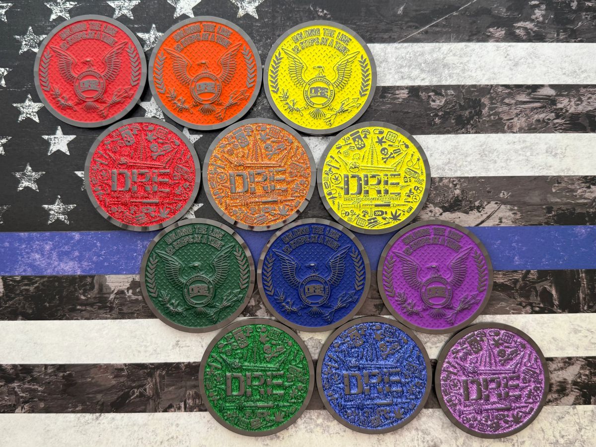 DRE Glitter (RAVE) Challenge Coin