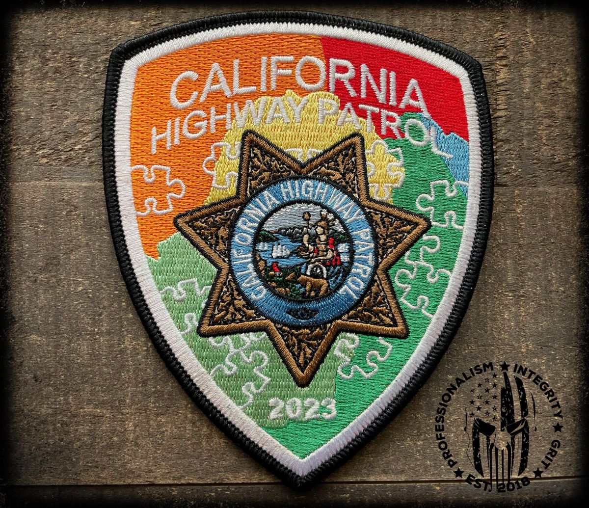 2023 Novelty Autism Awareness CHP Patch