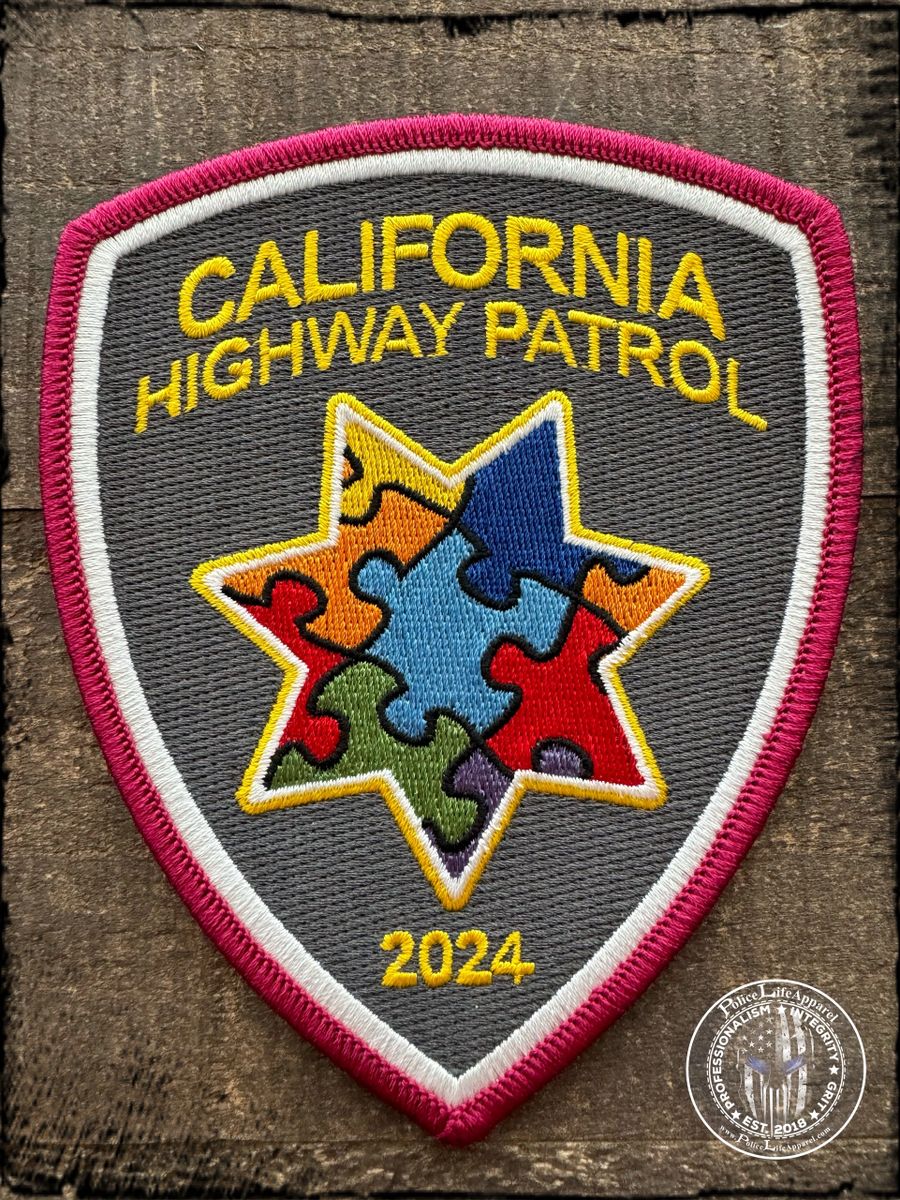 2024 Novelty Autism Awareness CHP Patch