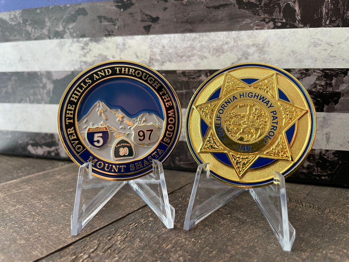CHP Shasta Area office Challenge Coin