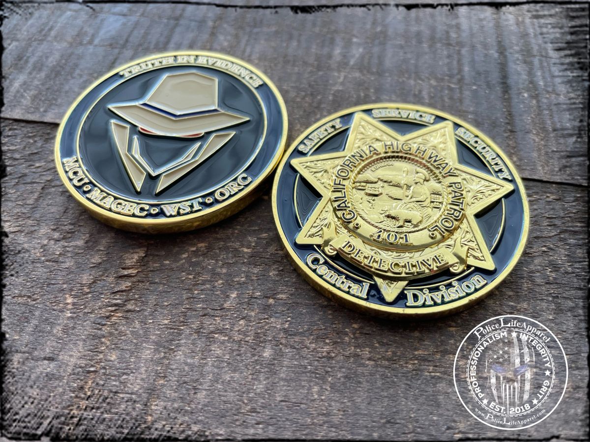 CHP Central Division ISU Detective Challenge Coin