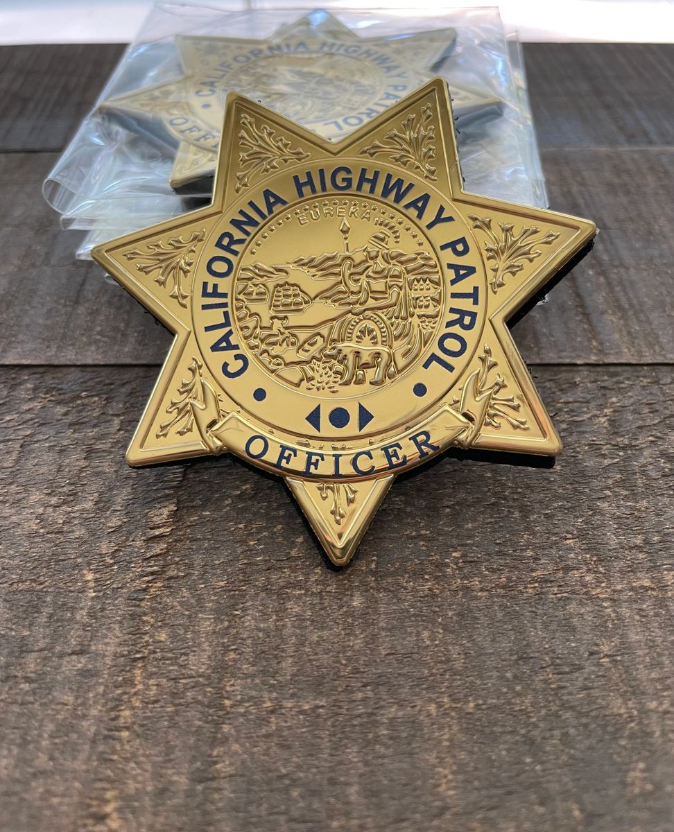 Official CHP Metallic Star Badge Patch