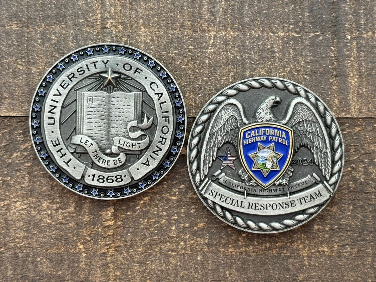 CHP UC Protest Challenge Coin