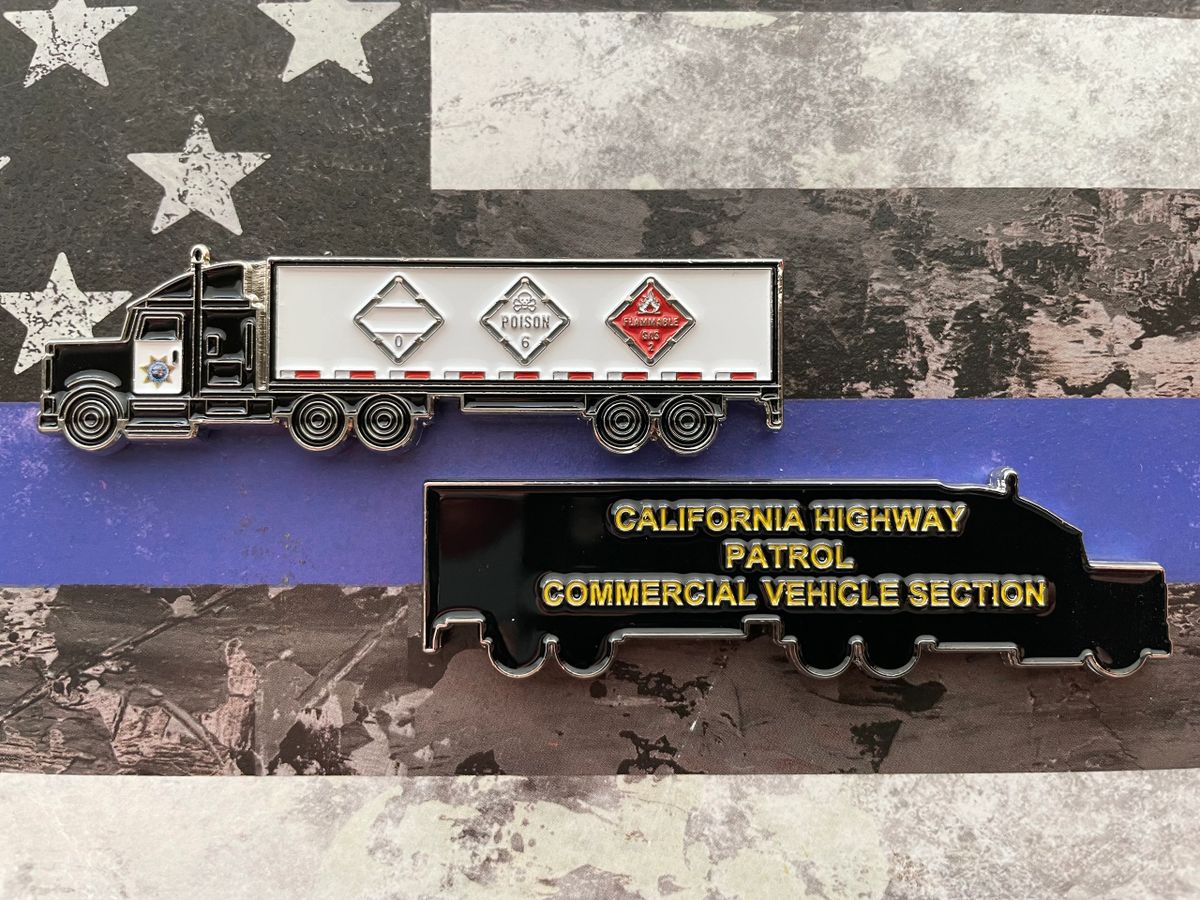 CHP Commercial Enforcement Unit (Semi Truck) Challenge Coin