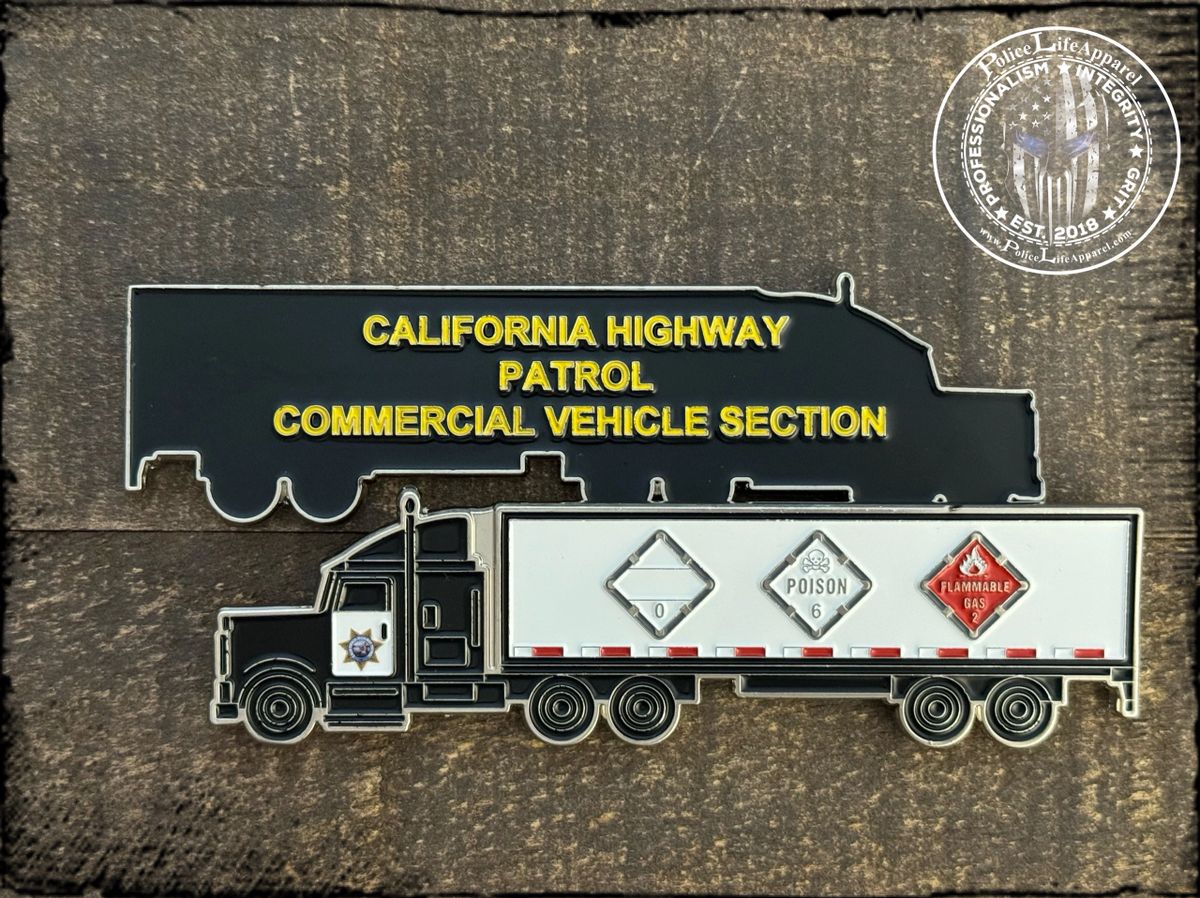 CHP Commercial Enforcement Unit 2.0 (Semi Truck) Challenge Coin