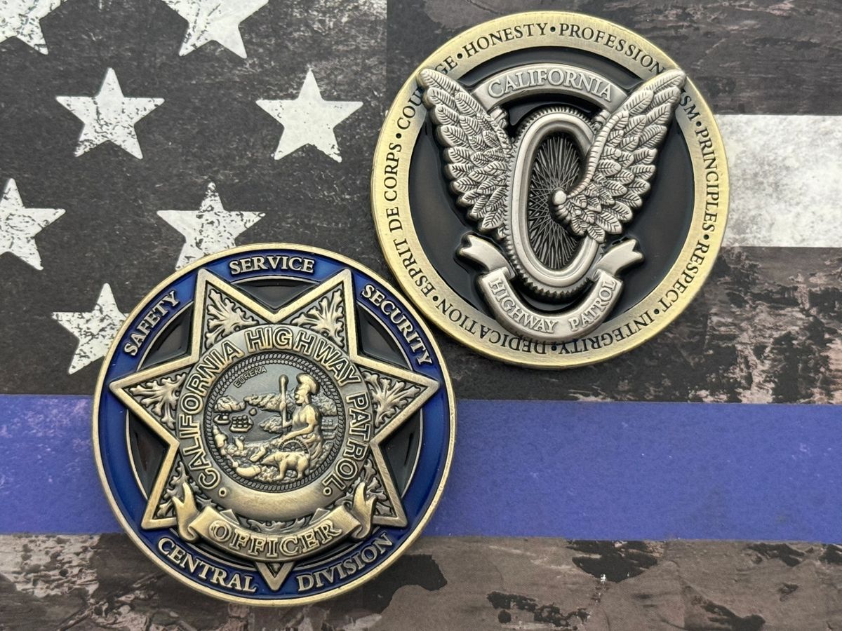 Central Division CHP (Blue) Challenge Coin