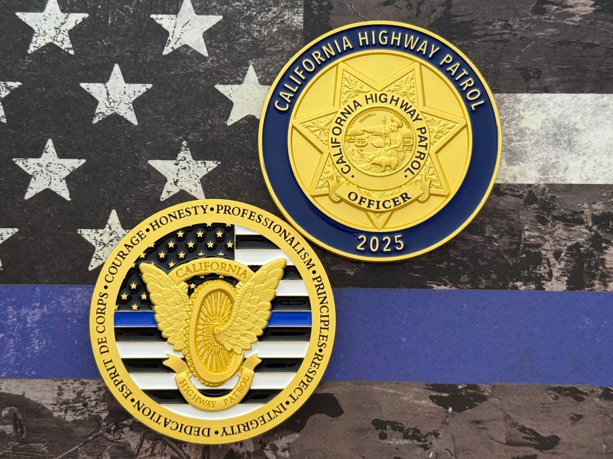CHP 2025 Blue & Gold Challenge Coin