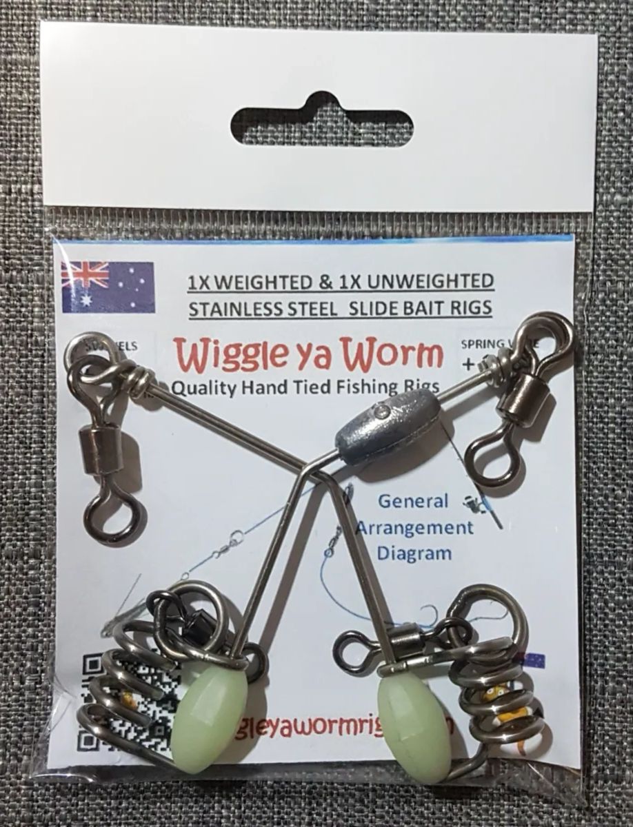 1x Weighted & 1x Unweighted Stainless Steel Slide Rigs