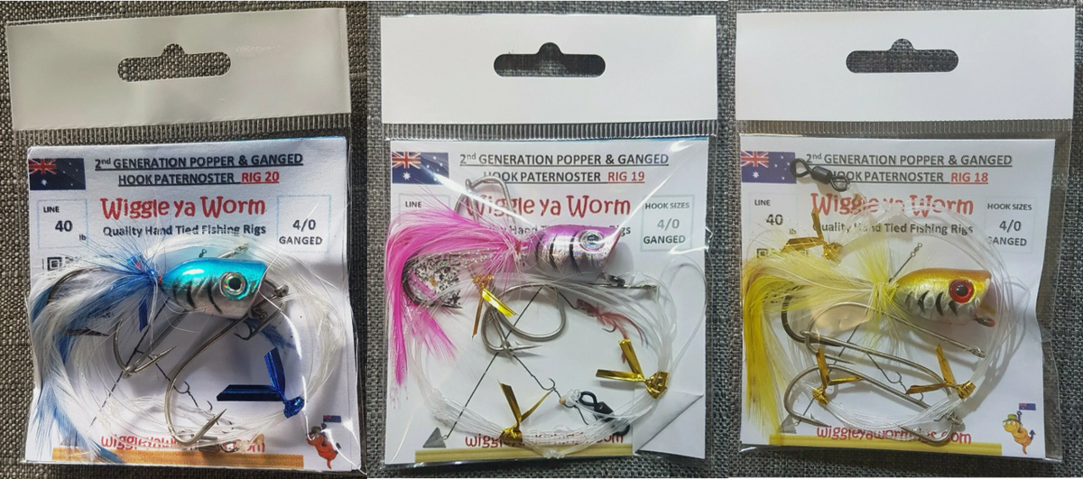 2nd Gen hand twisted popper paternoster rigs