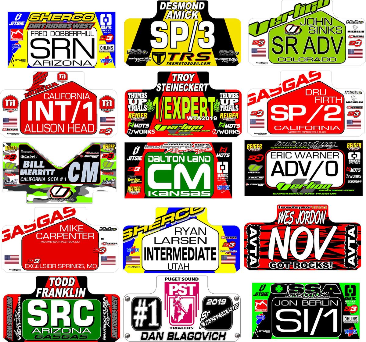 CUSTOM GRAPHICS & NUMBER PLATES