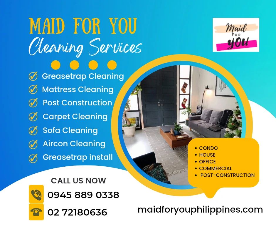 Maid for you cleaning services