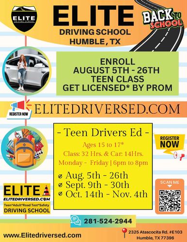 Elite Drivers Ed in Humble - Driving School, Drivers ED