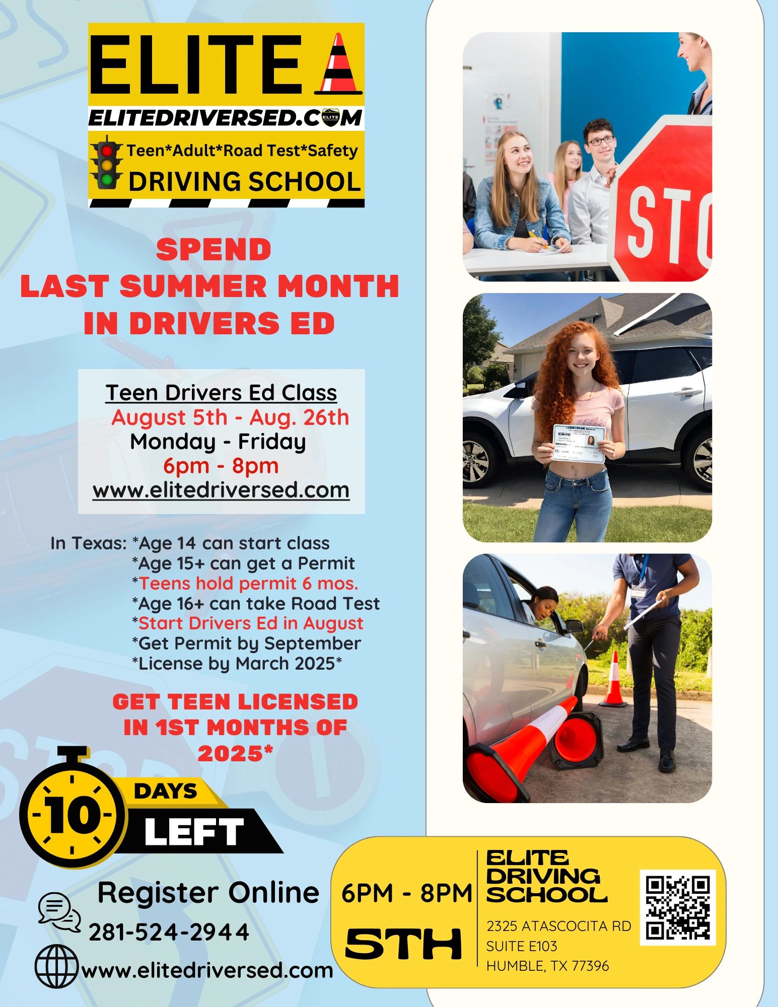 Adult Driving Course or Driving Test - Elite Drivers Ed in Humble