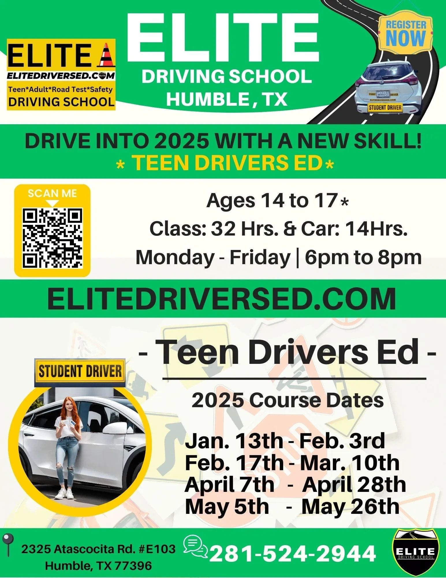 Elite Drivers Ed in Humble - Driving School, Drivers ED