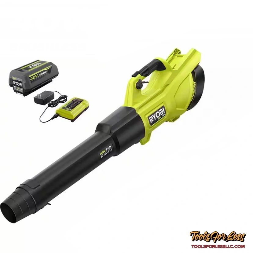 RYOBI 40V HP Brushless Whisper Series 155 MPH 600 CFM Blower with ...