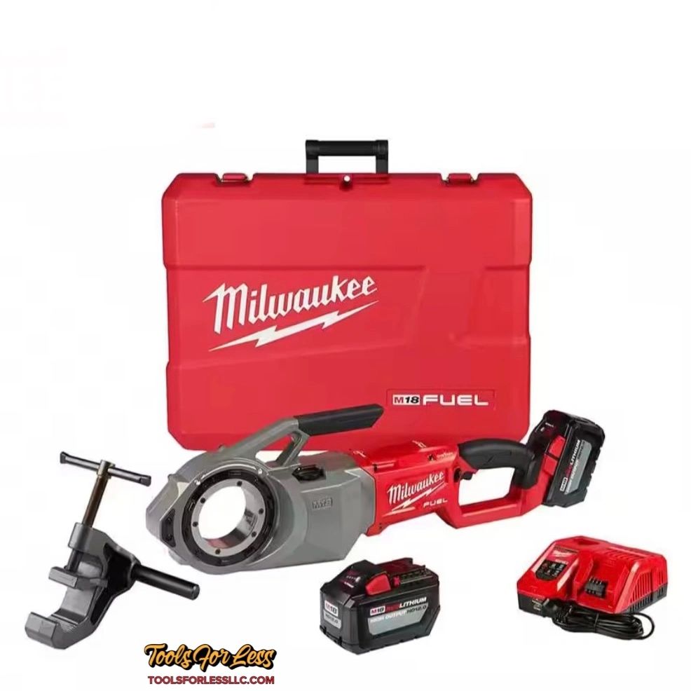 Milwaukee M18 Fuel One-Key Cordless Brushless Pipe Threader Kit with (2 ...