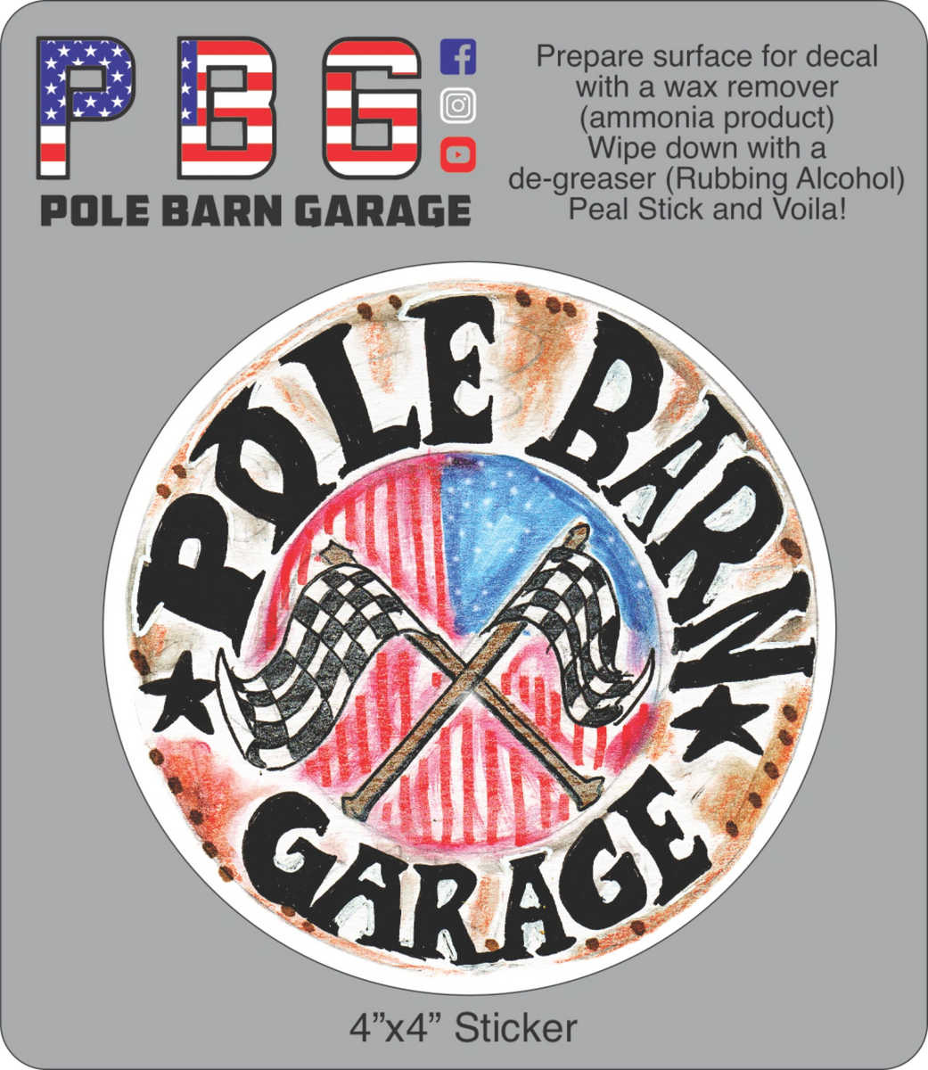 PBG - Crossed Flags Decal