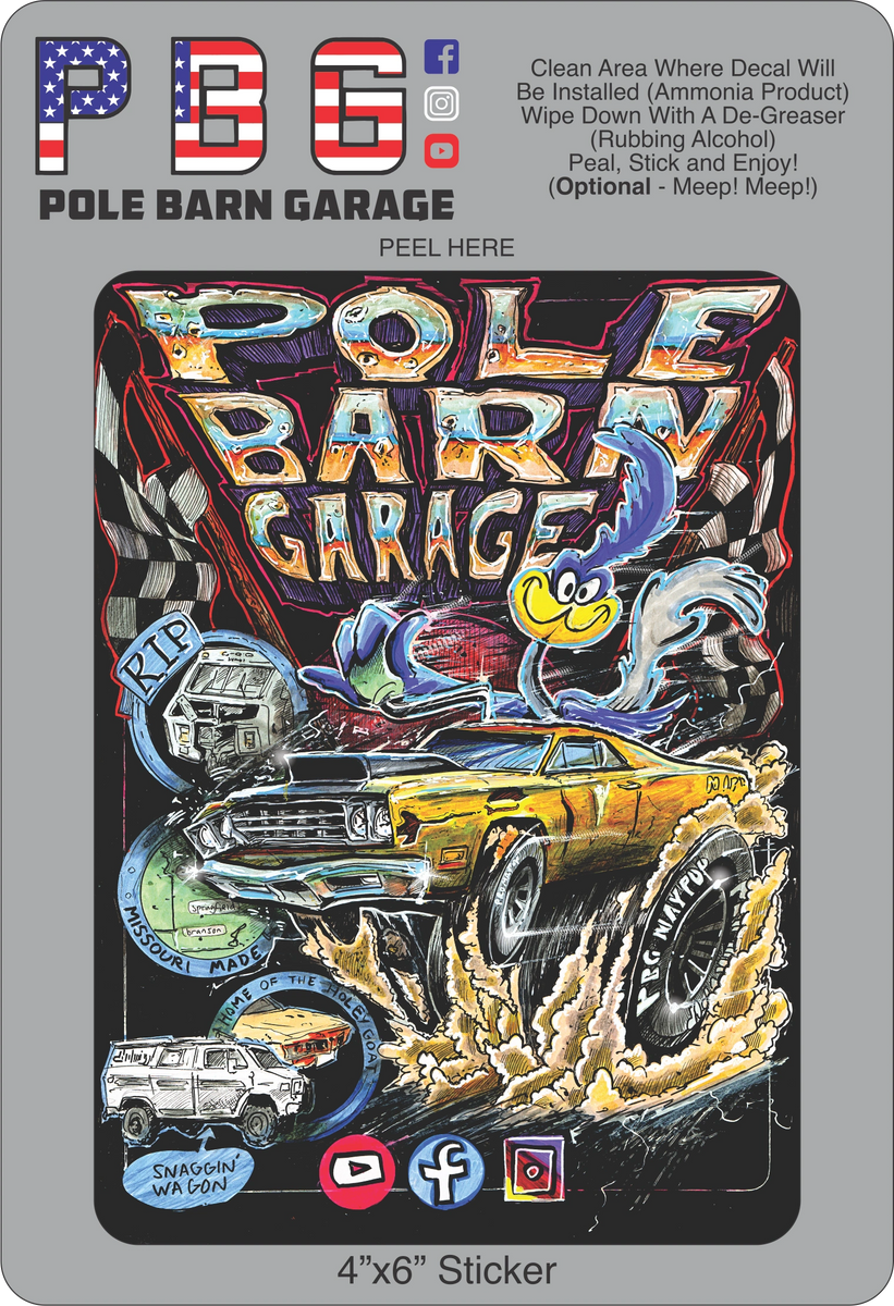 Rolled Runner 4x6 Decal