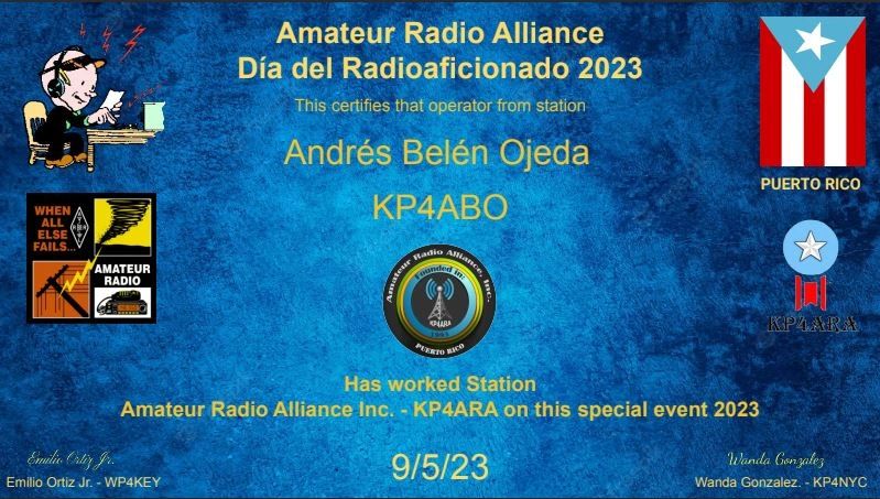 DIA DEL RADIOAFICIONADO EN PUERTO RICO