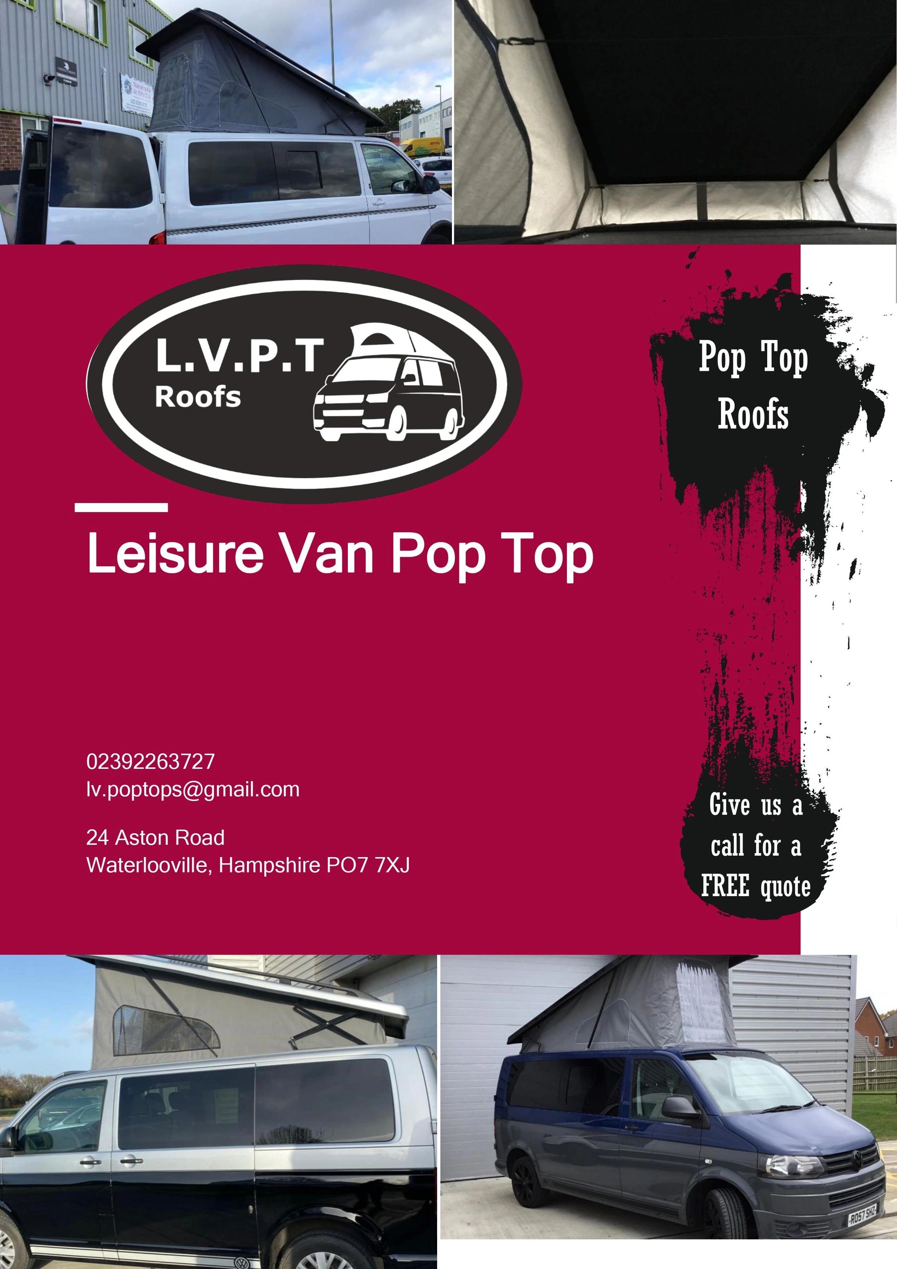 Leisure Van Pop Tops - Fitting Elevated / Pop Top Roofs