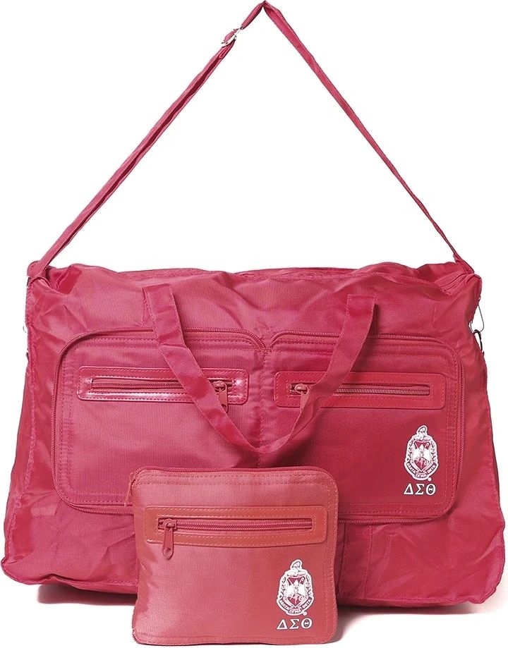 Delta Sigma Theta Nylon Folding Tote Go Bag