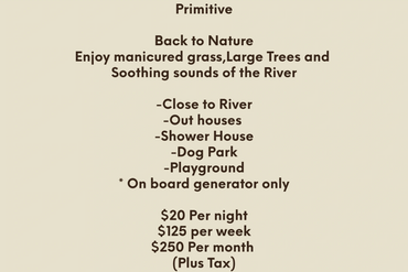 Rates | Platte River Campground