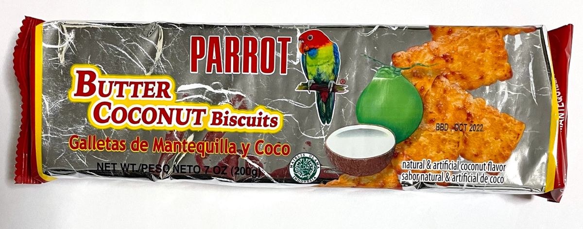 Parrot Brand Butter Coconut Biscuits 7 oz (200 g)
