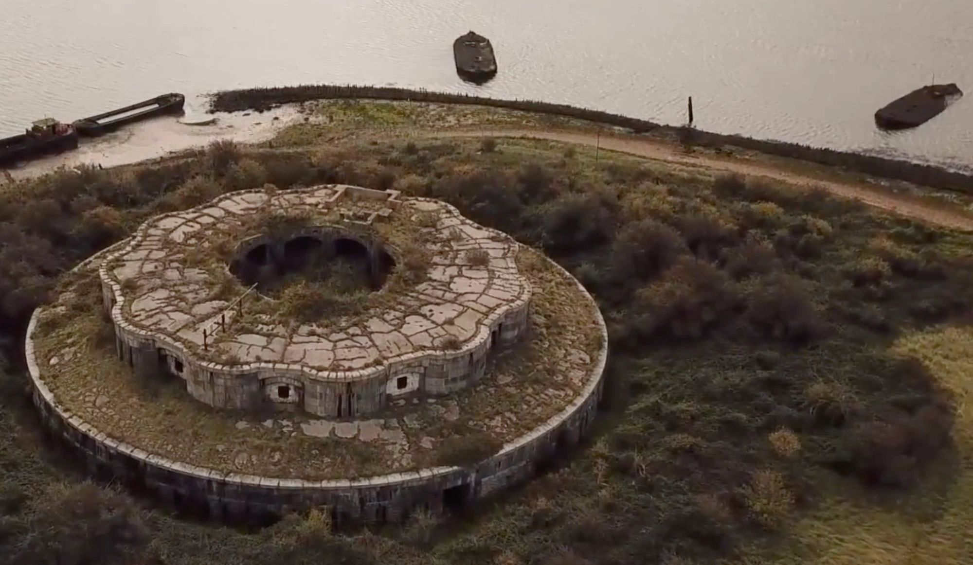 The Concrete Barges of Hoo Island, Kent