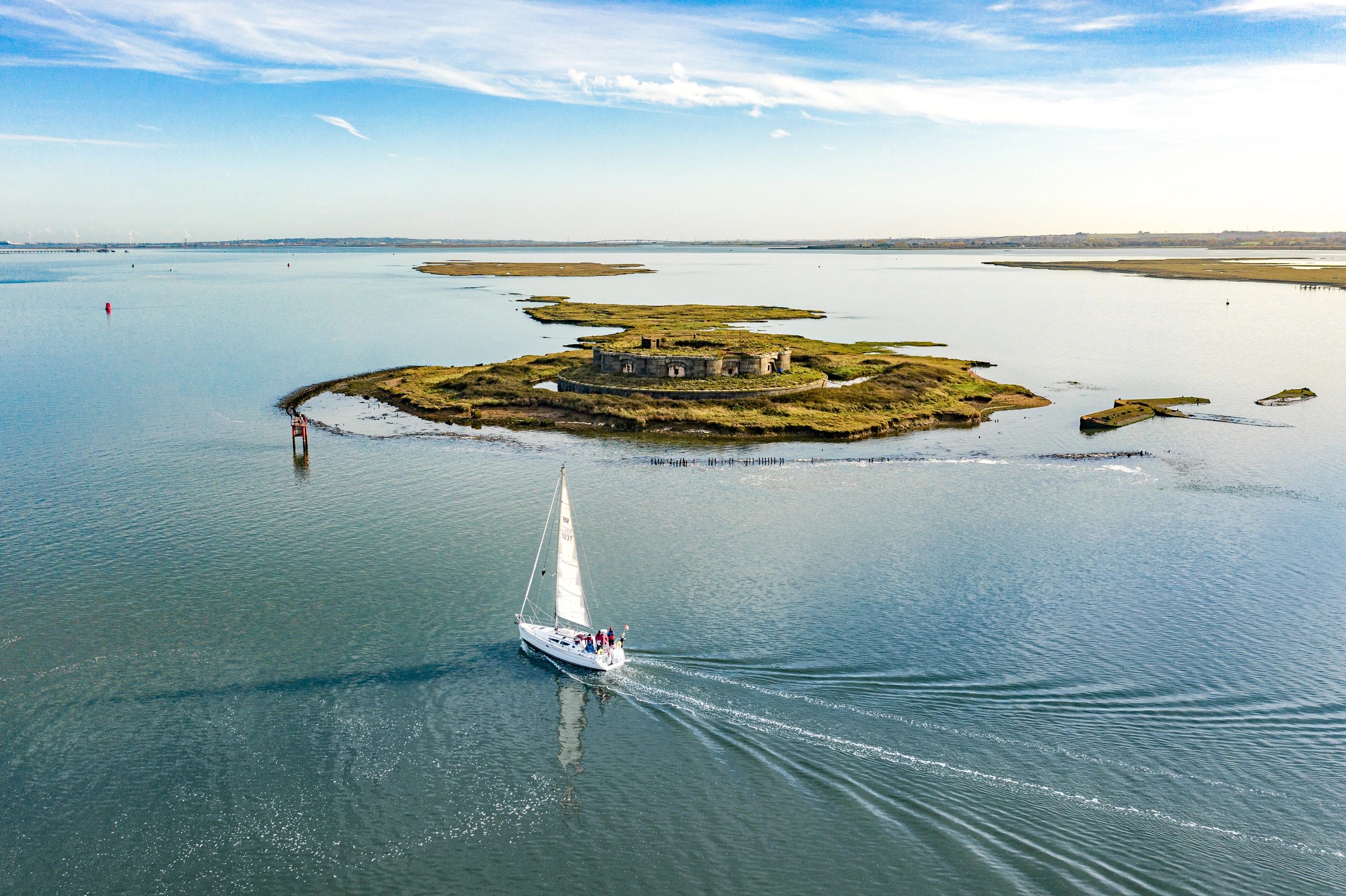 The Concrete Barges of Fort Darnet, Medway, Kent