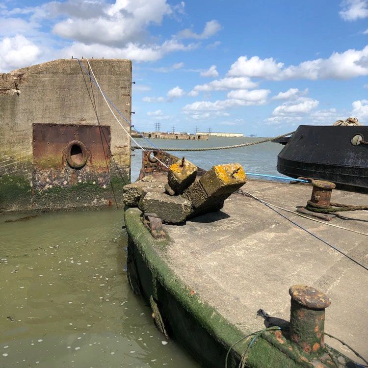 The Concrete Barges of Whitton Marine, Hoo, Kent