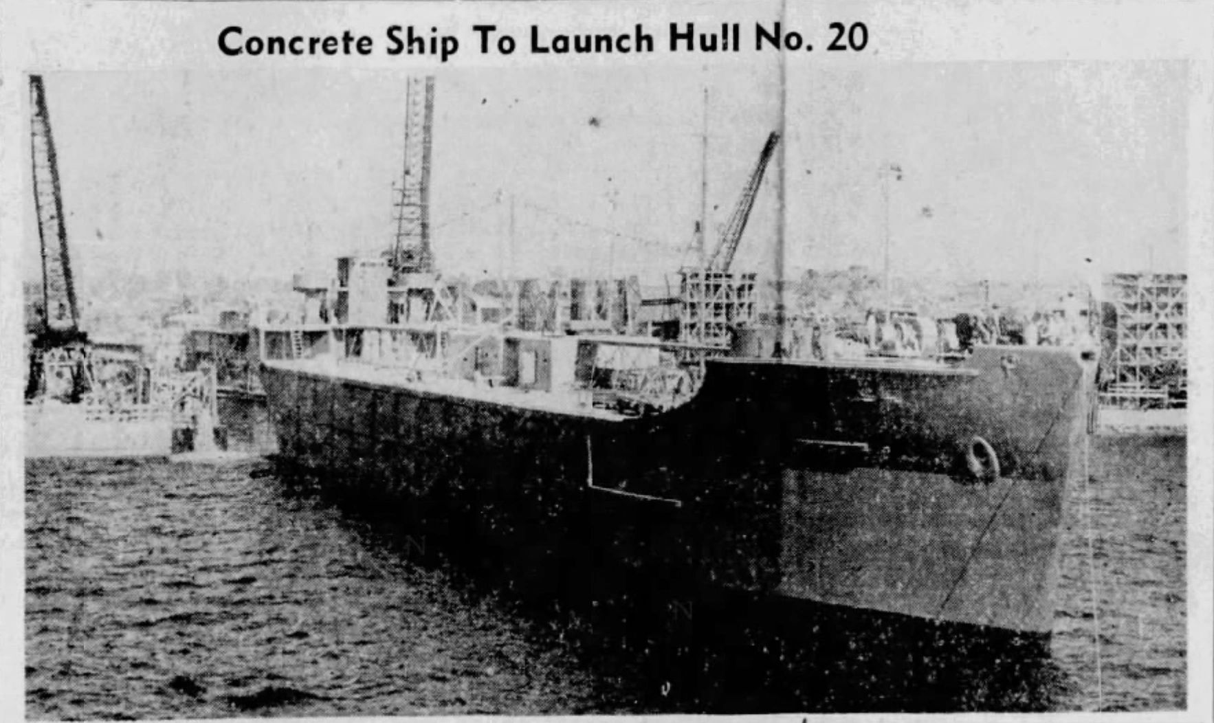 No. 20 (YO-186) - Concrete Ship Constructors