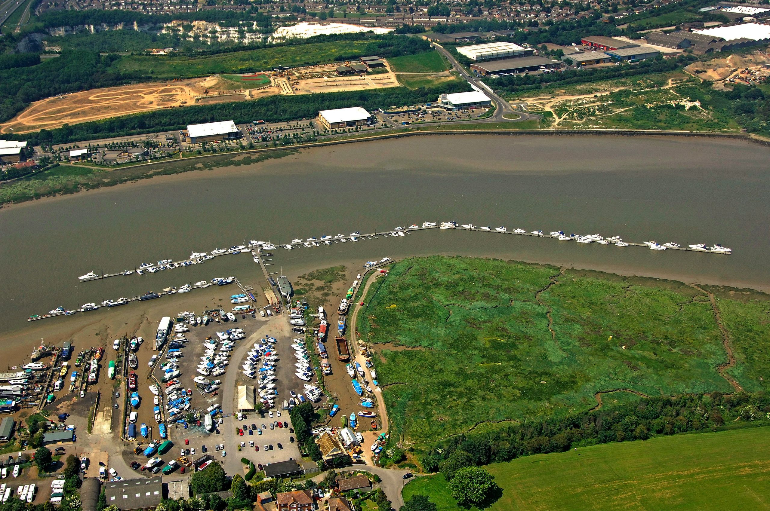 The Concrete Barges of Medway Bridge Marina