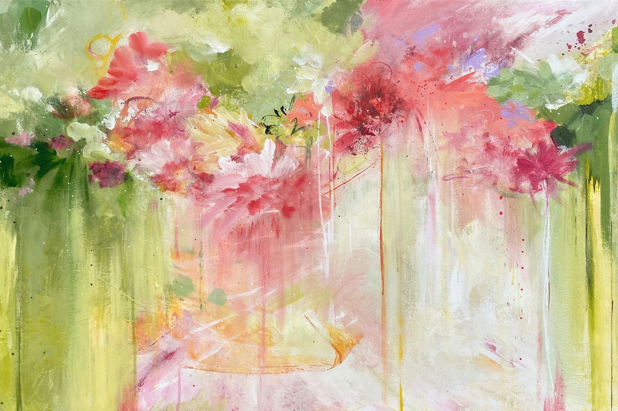 Abstract Floral Paintings | Contemporary Artist Lisa Hayden