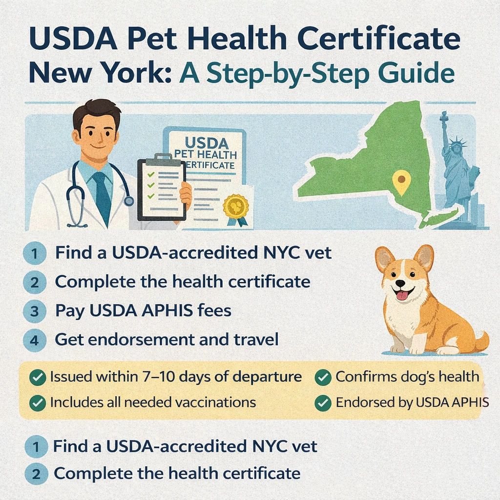 USDA Pet Health Certificate New York: What You Need Before Travel