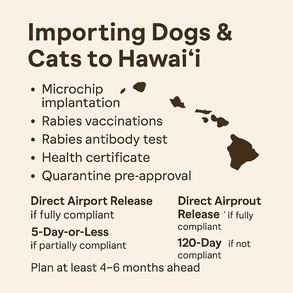 Hawaii Dog and Cat Import Process Explained