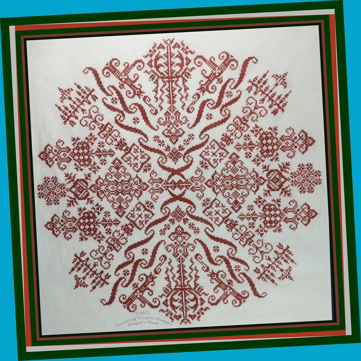 Dragon's Blood Mandala Monochrome