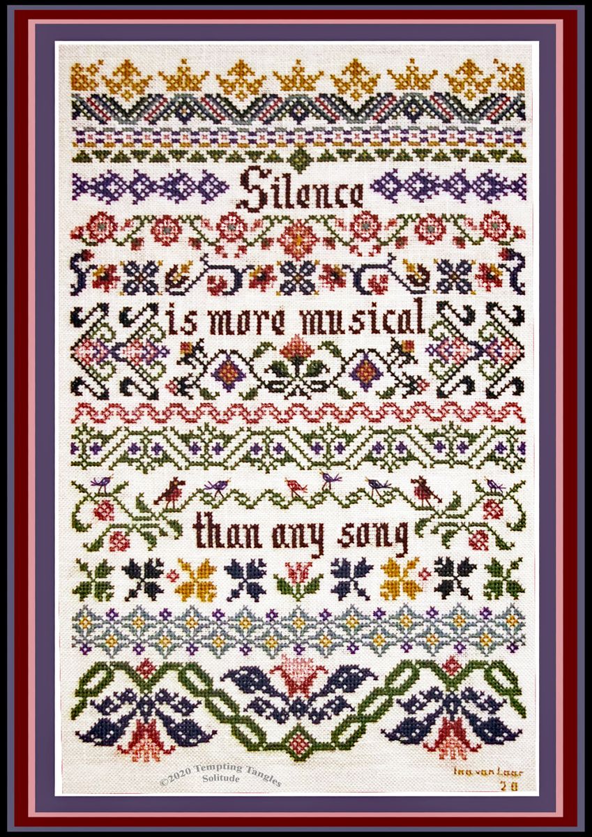 Solitude Band Sampler by Tempting Tangles Designs